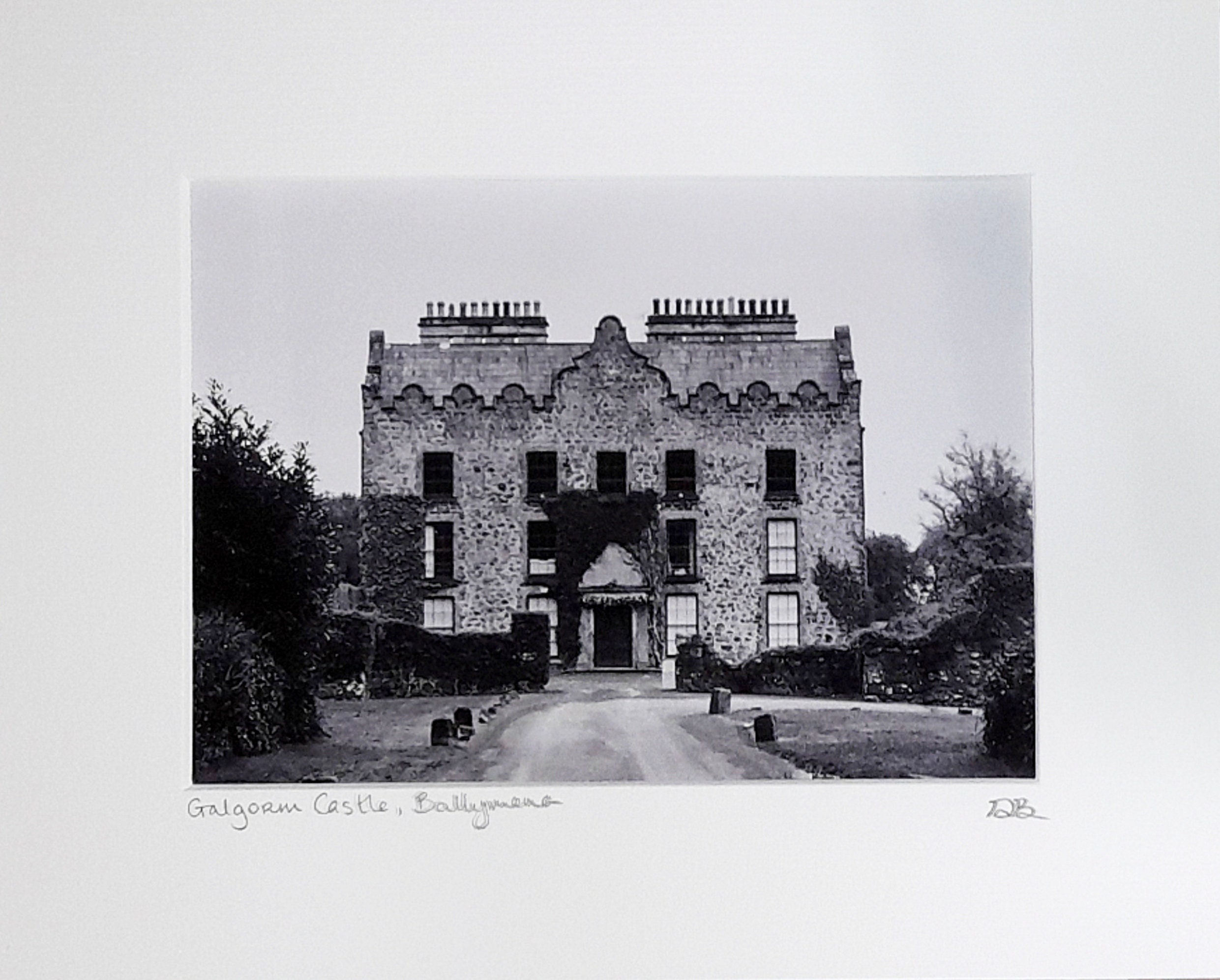Galgorm Castle, Ballymena - B&W Mounted Print - Etsy