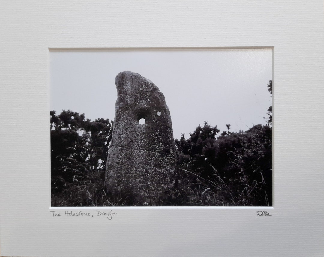 The Holestone, Doagh - Black & White Mounted Print - Etsy