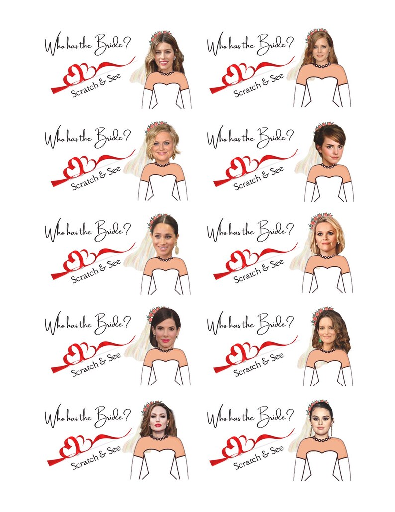 Who Has the Bride Scratch Game - Etsy
