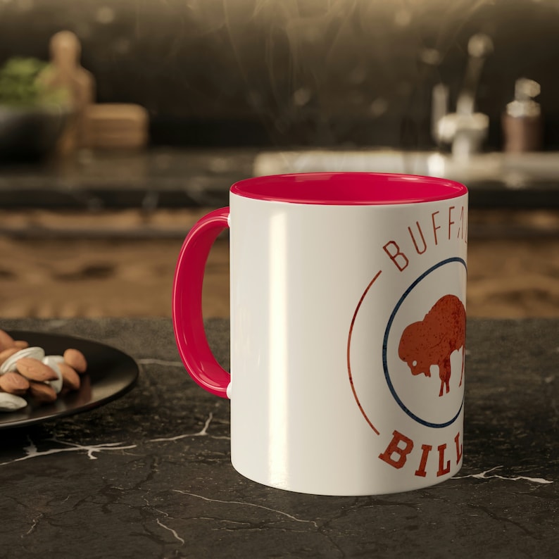 Retro Bills Logo, Coffee Mug Red 11oz - Etsy