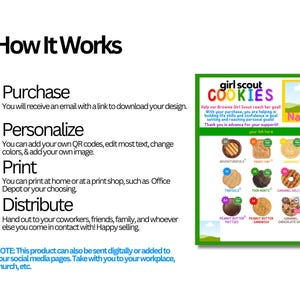 Editable INSTANT Download ABC Bakers Girl Scout Cookie Business Flyer ...