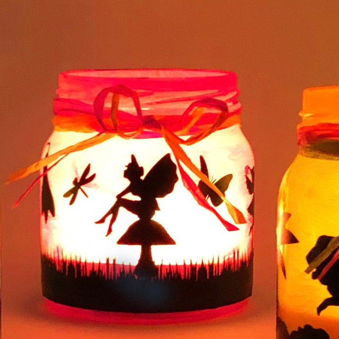 Lantern Night Light Craft Kit fairy Halloween 8 Themes - Etsy