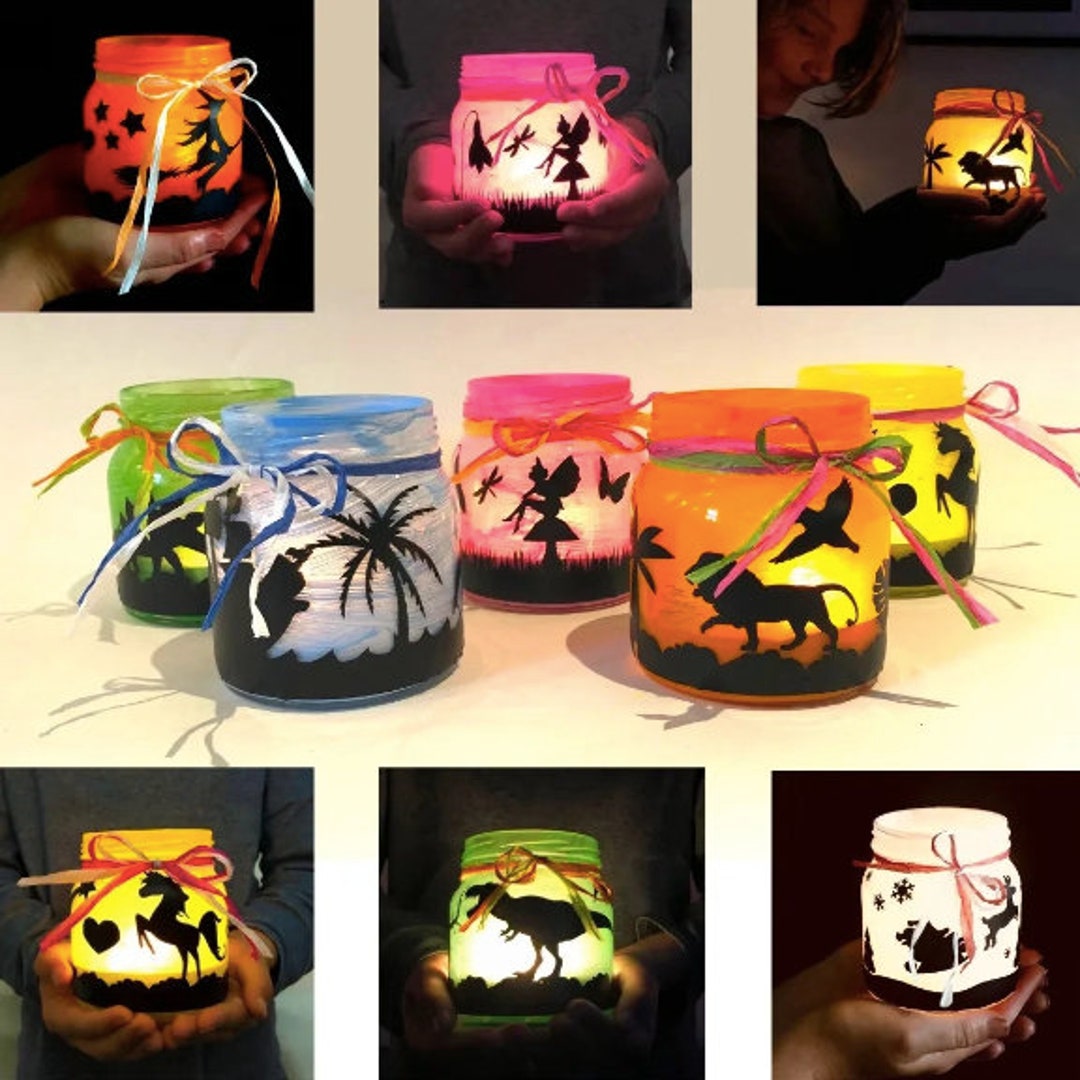 Lantern Night Light Craft Kit for Kids fairy, Christmas, 8 Themes DIY ...