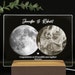 Custom LED Moon Phase Light, Personalized 1 Year Anniversary Gifts for ...