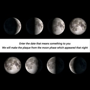 Custom LED Moon Phase Light, Personalized 1 Year Anniversary Gifts for ...
