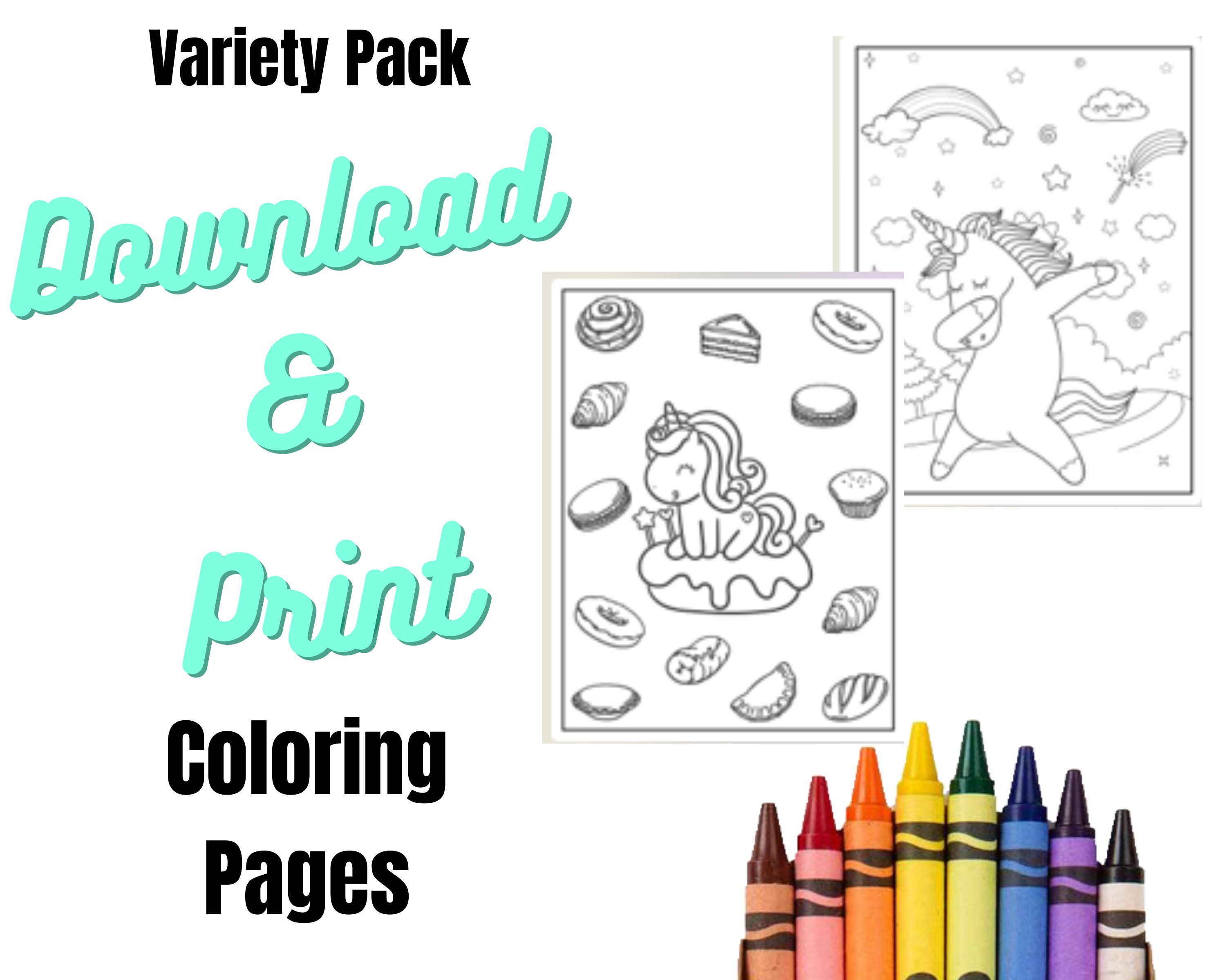 40 Unicorn Coloring Pages | Magical | Download & Print | Digital Files ...