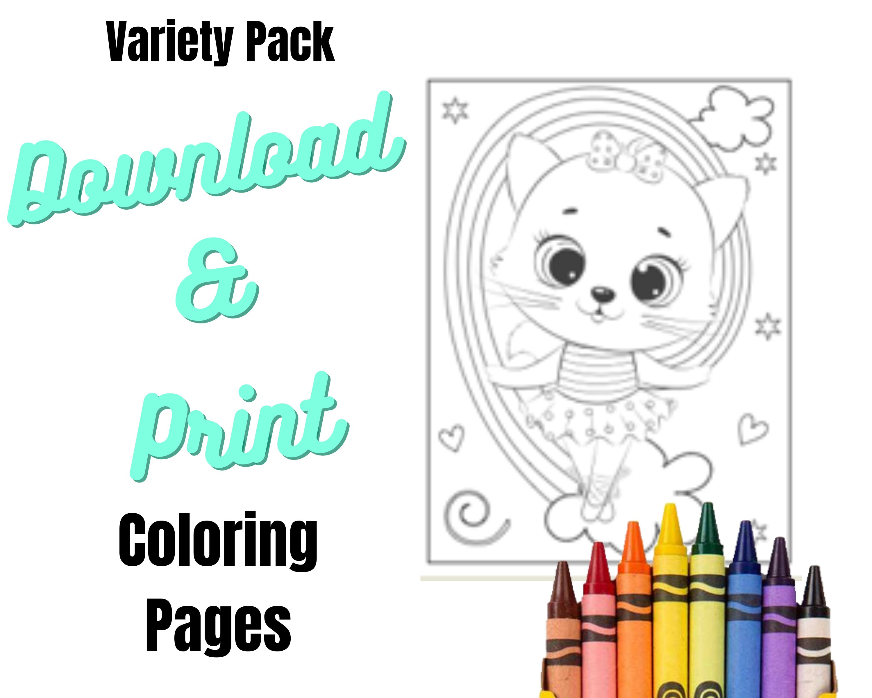 Kitten Coloring Pages | Preschool | Kindergarten | Homeschool |birthday ...