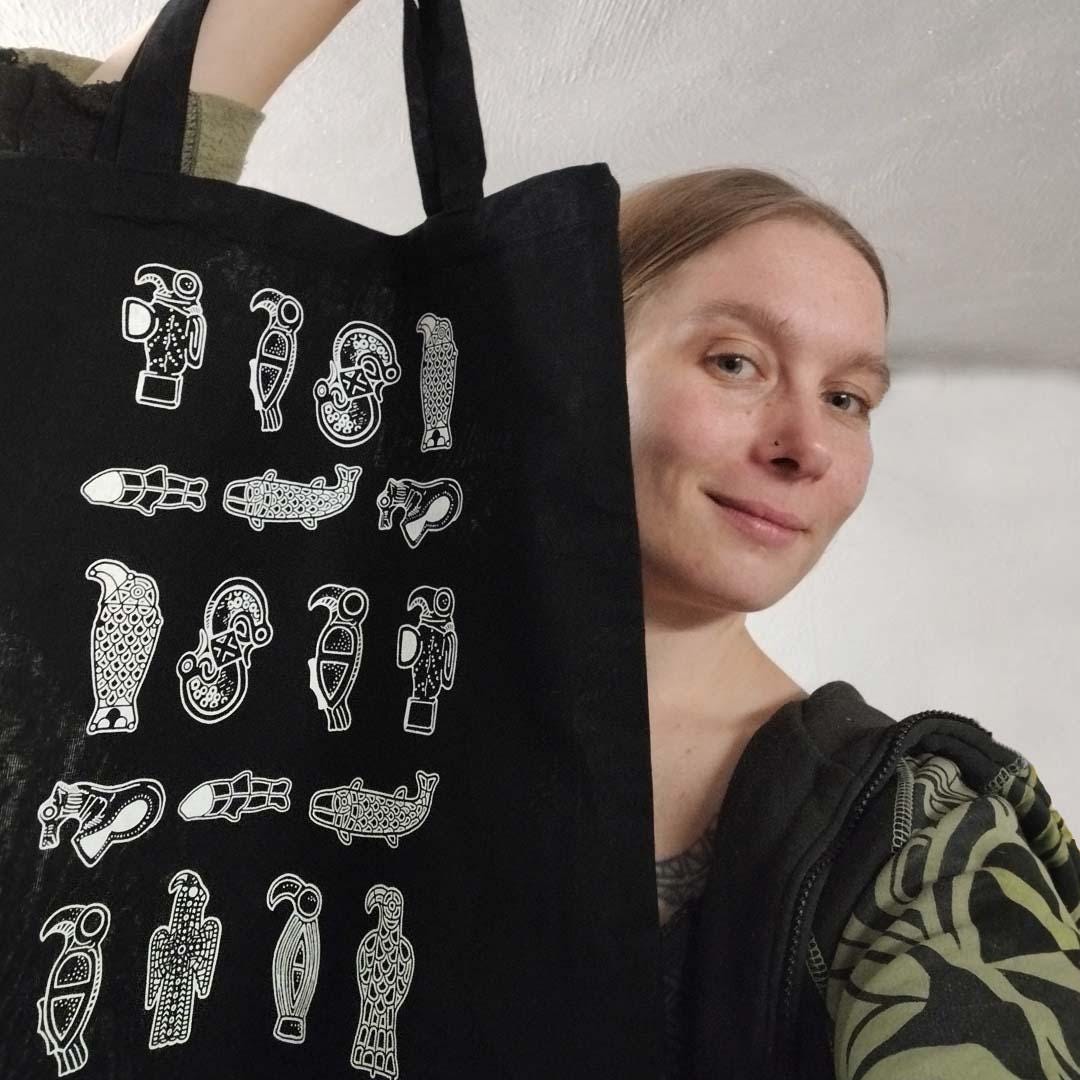 Early Medieval Eagle Fibula Tote Bag, Limited Archaeology Brooches ...