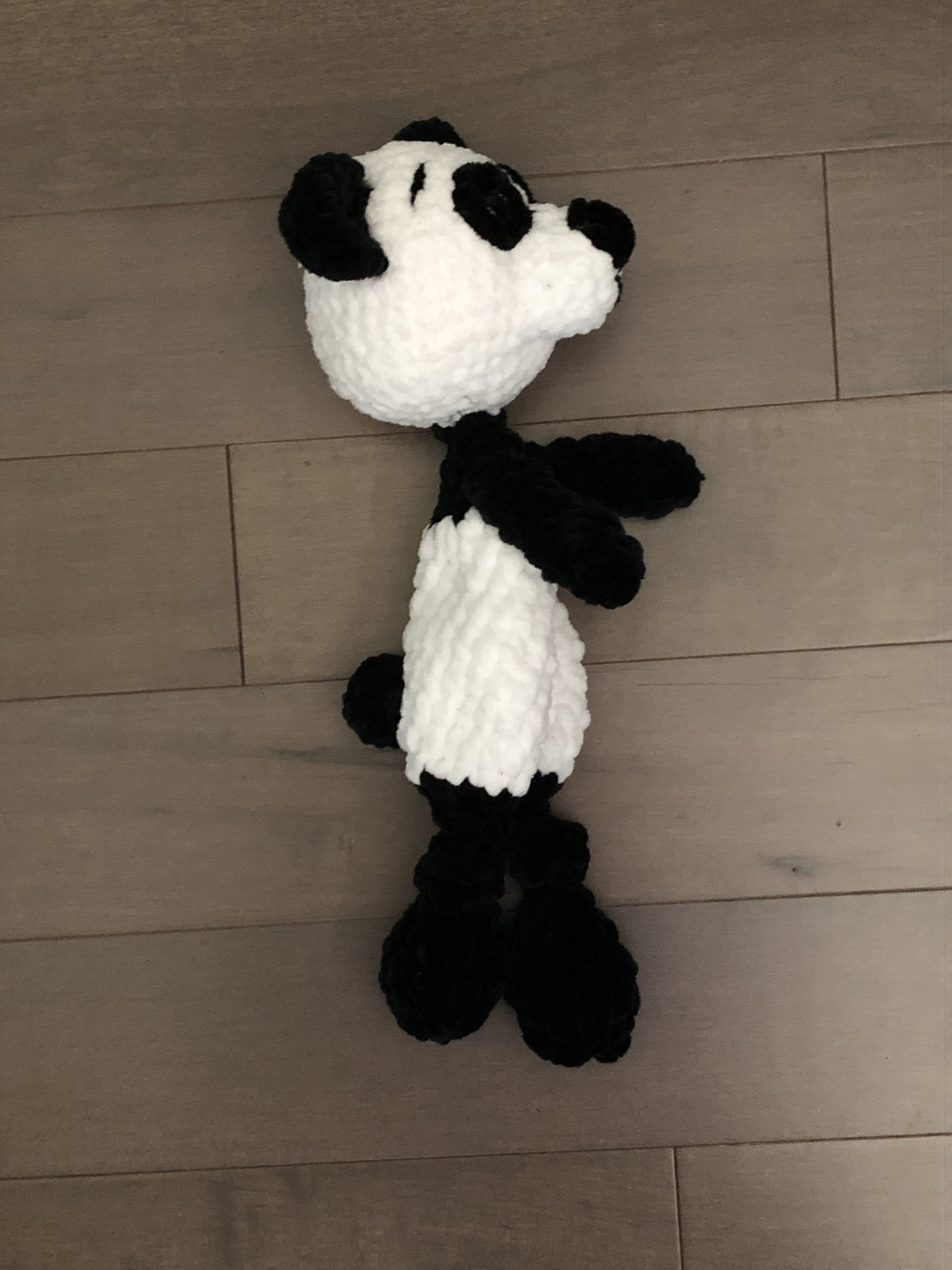 Mini Panda Lovey Crochet Panda Panda Snuggler Black and - Etsy
