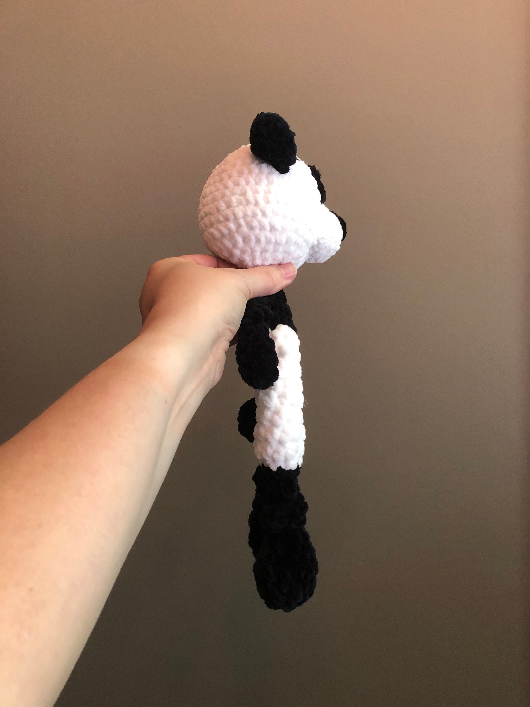 Mini Panda Lovey Crochet Panda Panda Snuggler Black and - Etsy
