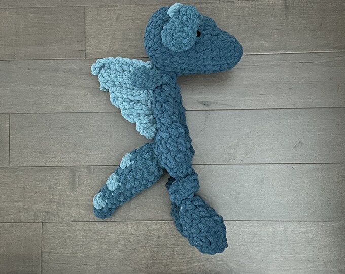 Mini Dragon Lovey Crochet Dragon Dragon Snuggler Dark - Etsy