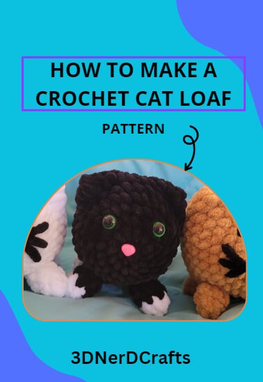 Cat Loaf PDF Pattern, Viral on Tiktok, Crochet Plushie Low-sew, Market ...