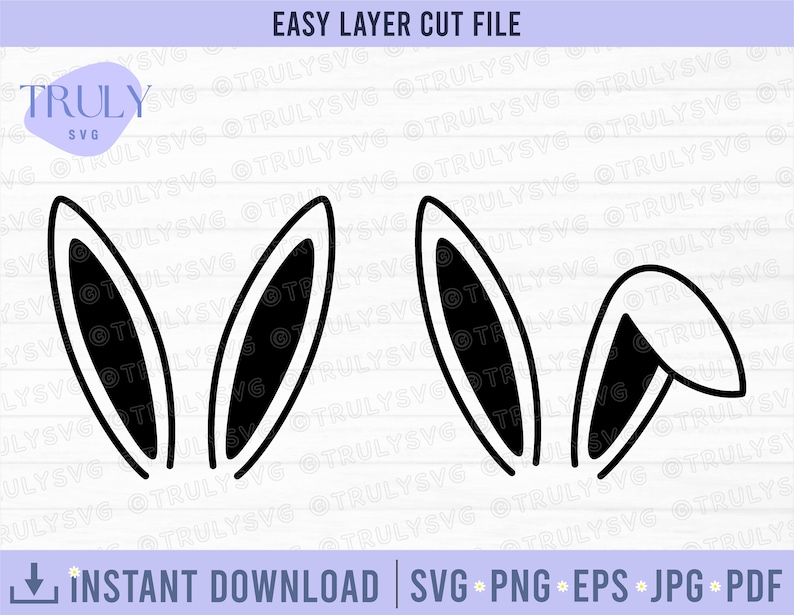 Bunny Ears SVG, Bunny SVG, Easter SVG, Easter Bunny Svg, Bunny Feet ...