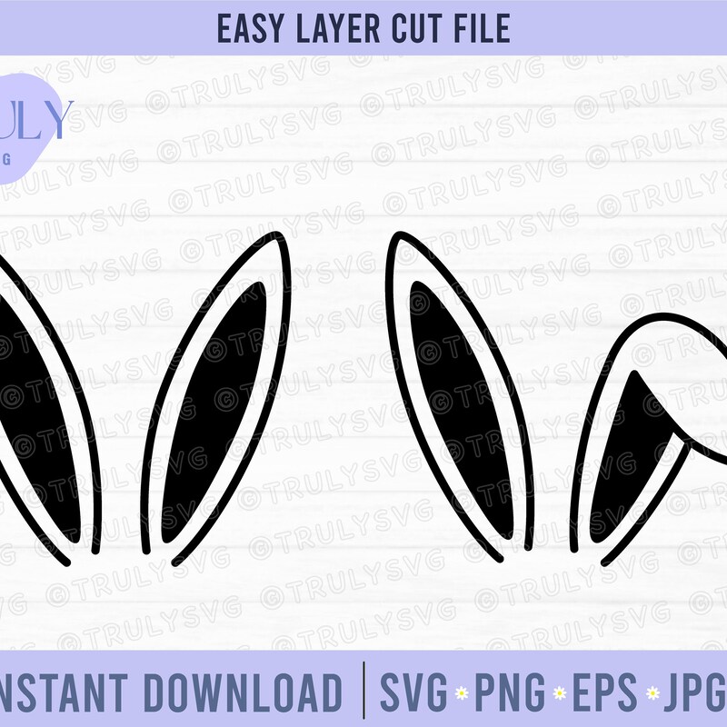Easter Bunny Blue Svg - Etsy