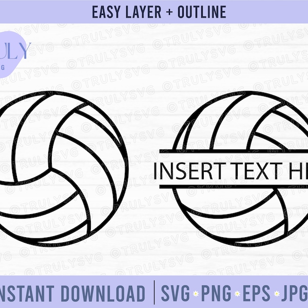 Volleyball With Image - Etsy