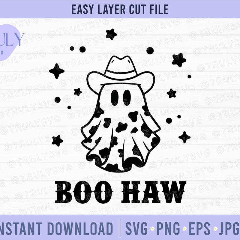 Ghost With Cowboy Hat - Etsy