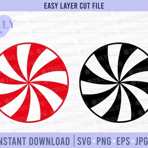 Peppermint Candy SVG, Peppermint SVG, Red and White Peppermint Svg ...