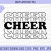 Cheerleader SVG Cheer SVG Stacked Cheer SVG Cheerleader - Etsy