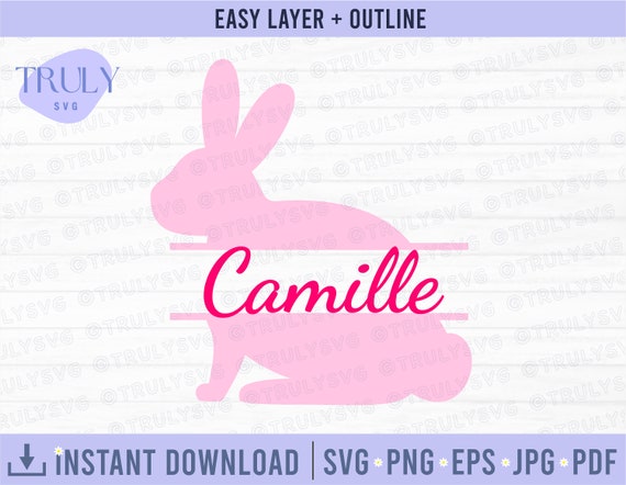 Bunny Name SVG Easter Bunny SVG Easter SVG Rabbits Svg - Etsy