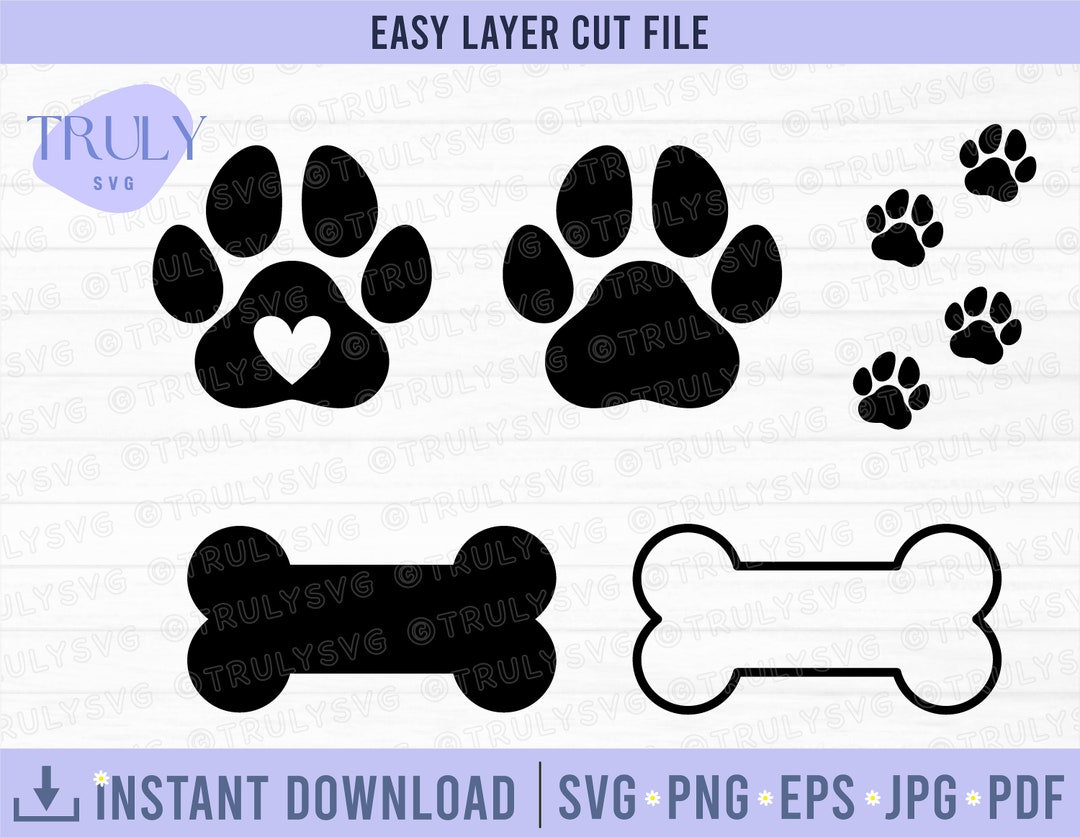 Paw Print SVG, Dog Paw Print SVG, Cat Paws SVG, Animal Paws Svg, Paw ...