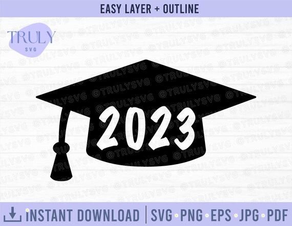 Graduation Cap Svg 2023 Graduation Cap Svg Cake Topper Svg - Etsy Canada