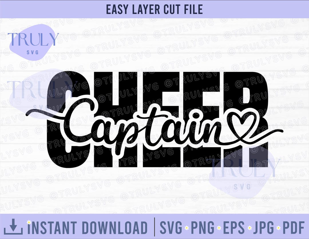 Cheer Captain SVG, Cheerleader SVG, Cheer SVG, Cheerleader Png, Digital ...