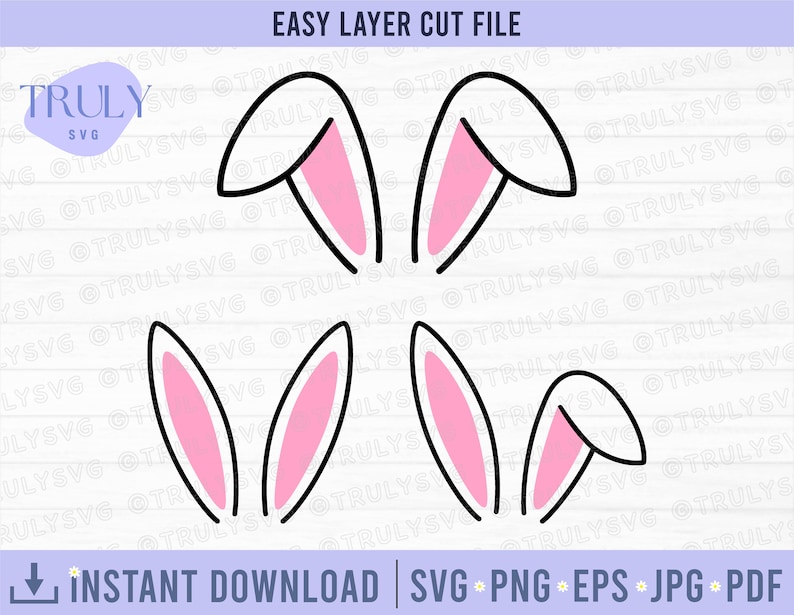 Bunny Ears SVG Bunny SVG Easter SVG Easter Bunny Svg Bunny - Etsy