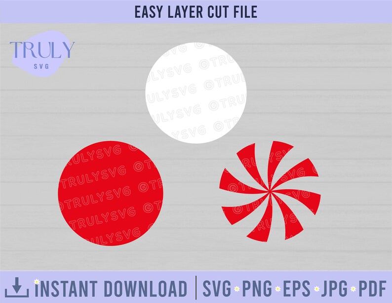 Peppermint Candy SVG, Peppermint SVG, Red and White Peppermint Svg ...