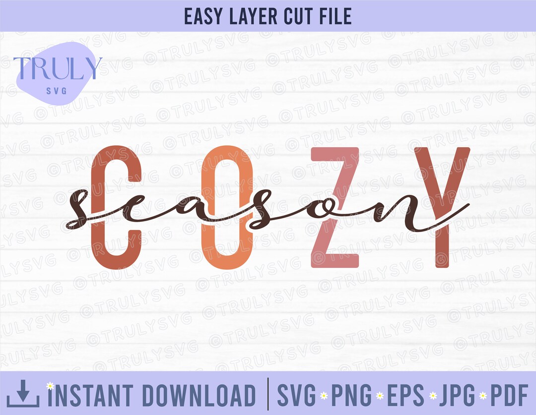Cozy Season SVG, Cozy Vibes SVG, Cozy Sublimation Design, Merry ...
