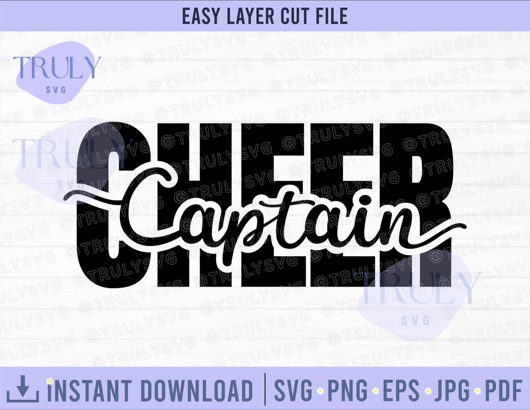 Cheer Captain SVG, Cheerleader SVG, Cheer SVG, Cheerleader Png, Digital ...