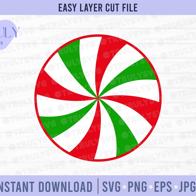 Peppermint Printable Template - Etsy