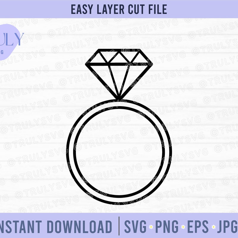 Wedding Ring Svg - Etsy