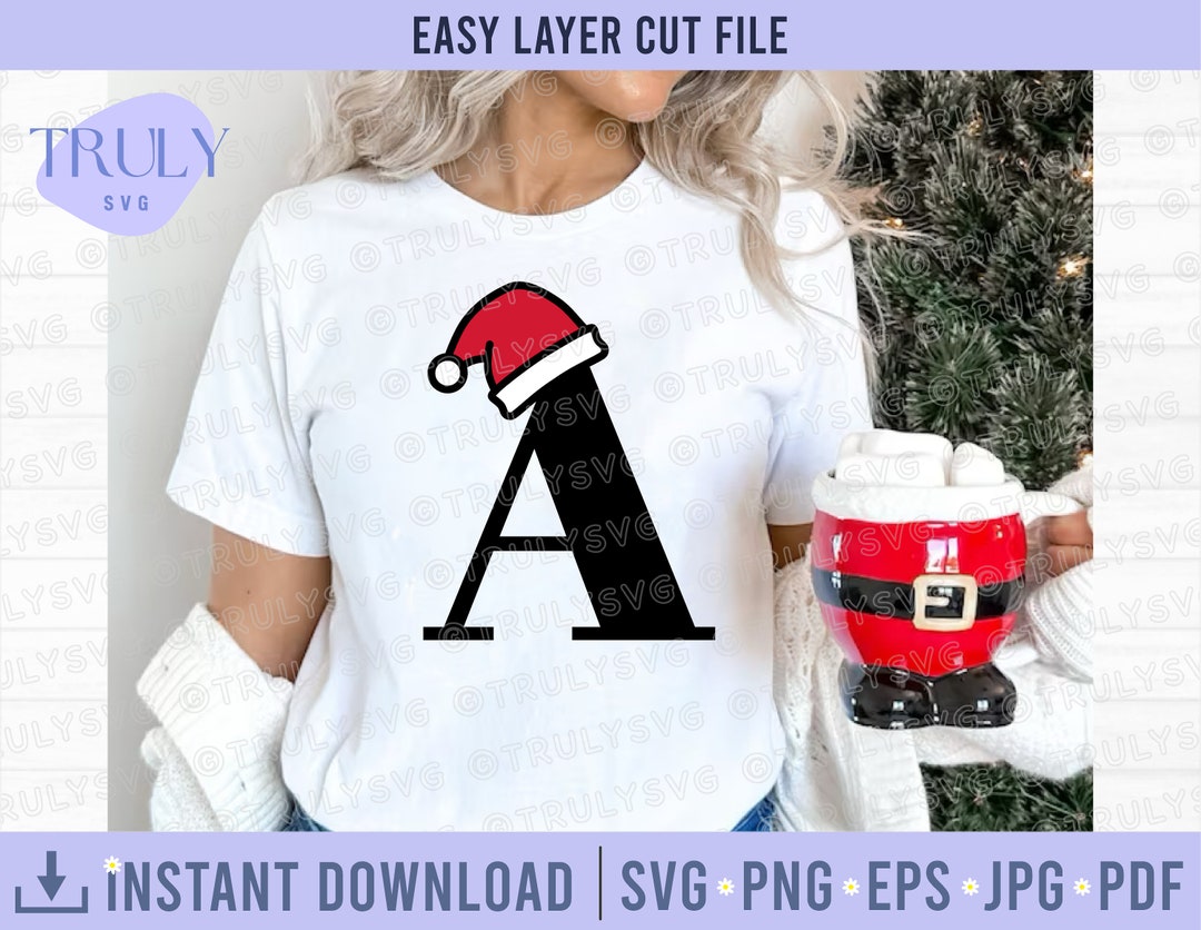 Christmas Alphabet SVG Bundle, A-Z Letters Svg Png Cricut Silhouette ...