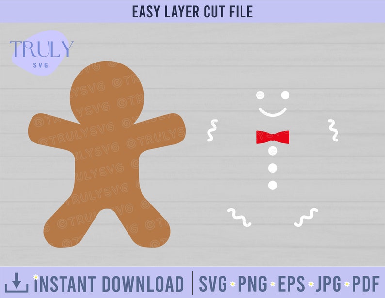 Gingerbread Man SVG Gingerbread Girl SVG Gingerbread SVG - Etsy