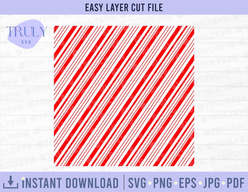 Candy Cane Pattern SVG Candy Cane Stripe SVG Candy Cane SVG - Etsy