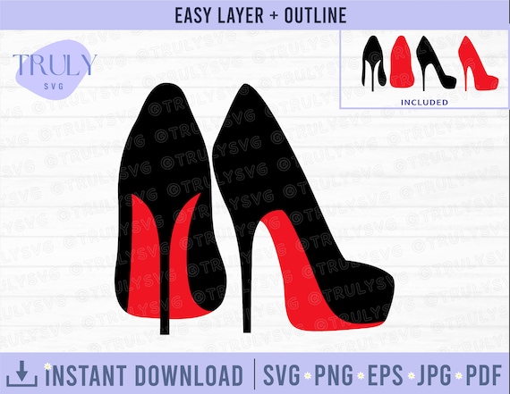 High Heels Svg Red Bottom Heels SVG Red Bottom Stiletto - Etsy UK