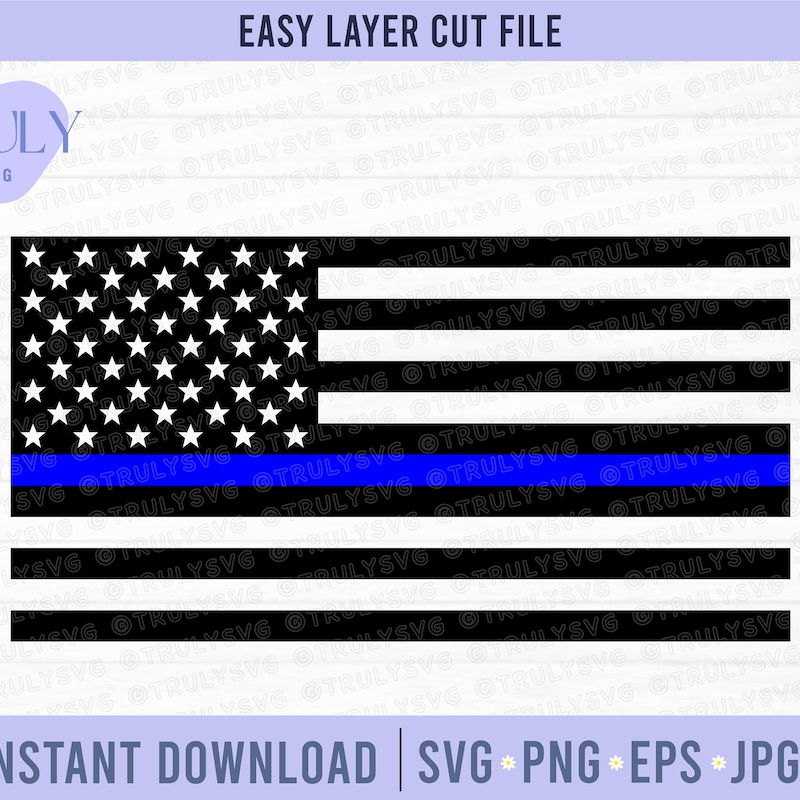 Police Flag Digital File - Etsy