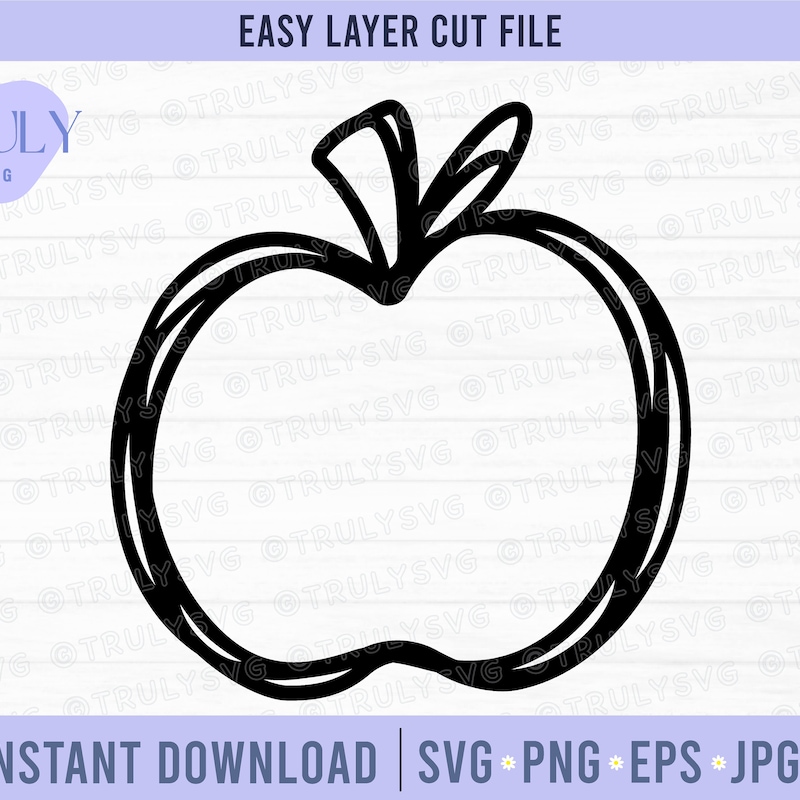 Apple Svg - Etsy