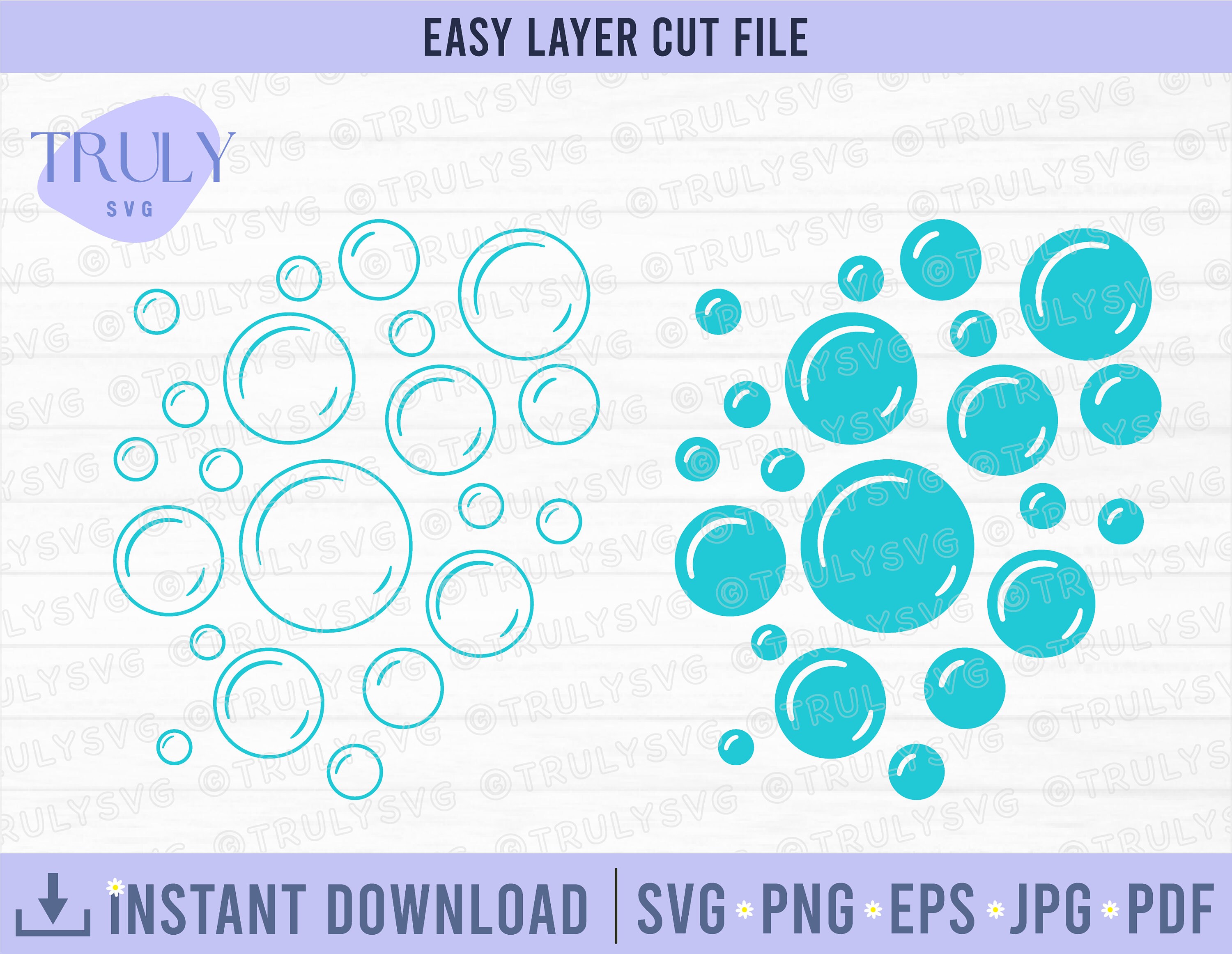 Water Bubbles Stencil