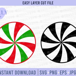 Peppermint Candy SVG, Peppermint SVG, Red and Green Peppermint Svg ...