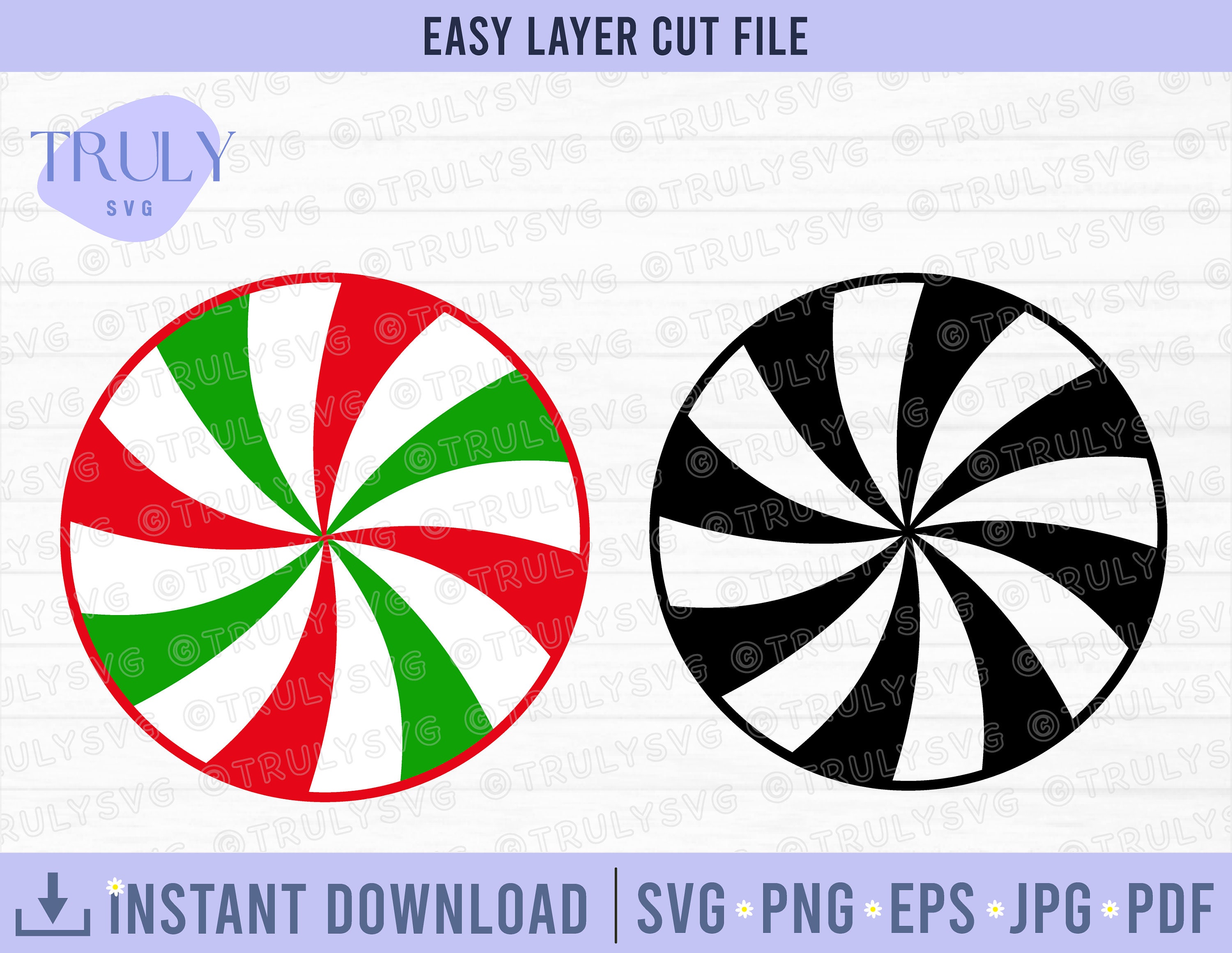 Peppermint Candy SVG, Peppermint SVG, Red and Green Peppermint Svg ...