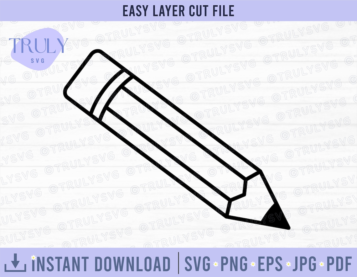 Pencil SVG Pencil Clip Art Teacher SVG School Pencil Svg - Etsy