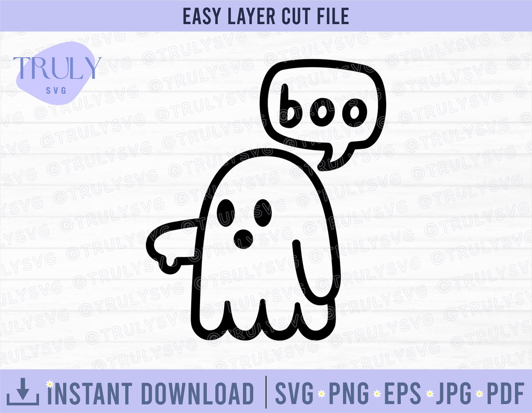 Ghost SVG, Boo Ghost SVG, Thumbs Down SVG, Cute Ghost Halloween, Spooky ...