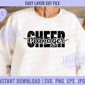 Cheer Manager SVG, Cheerleader SVG, Cheer SVG, Cheerleader Png, Digital ...