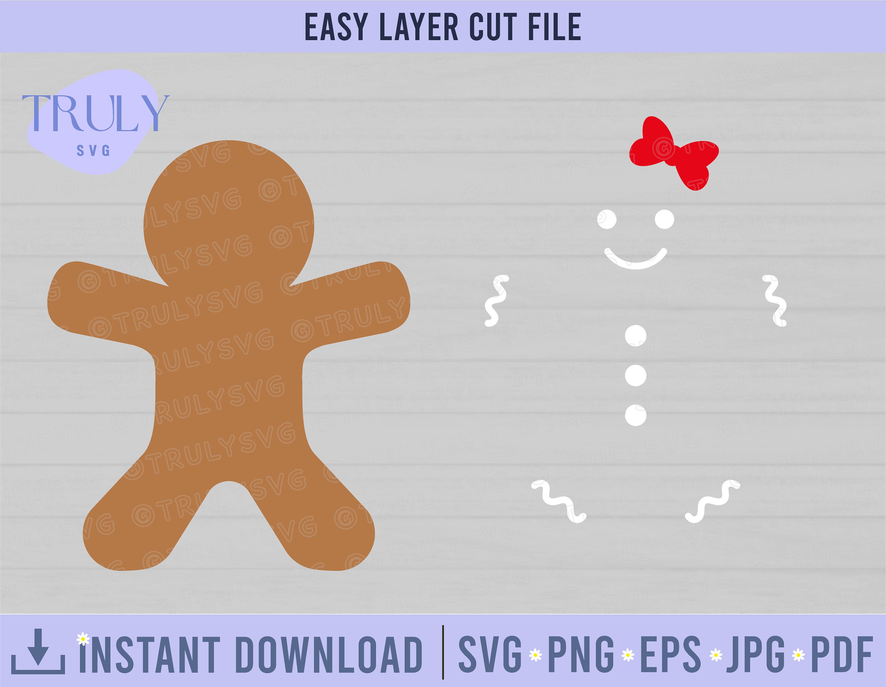 Gingerbread Man SVG, Gingerbread Girl SVG, Gingerbread SVG, Christmas ...