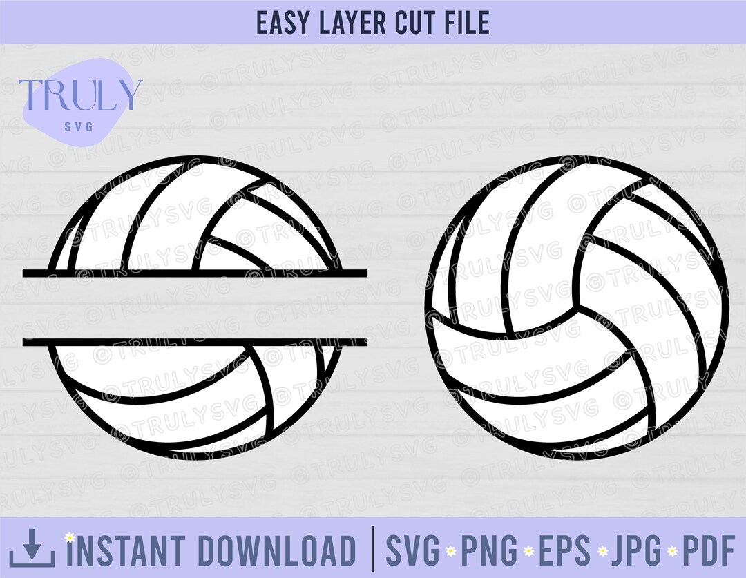 Volleyball SVG, Volleyball Monogram SVG, Volleyball SVG Files ...