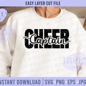 Cheer Captain SVG, Cheerleader SVG, Cheer SVG, Cheerleader Png, Digital ...
