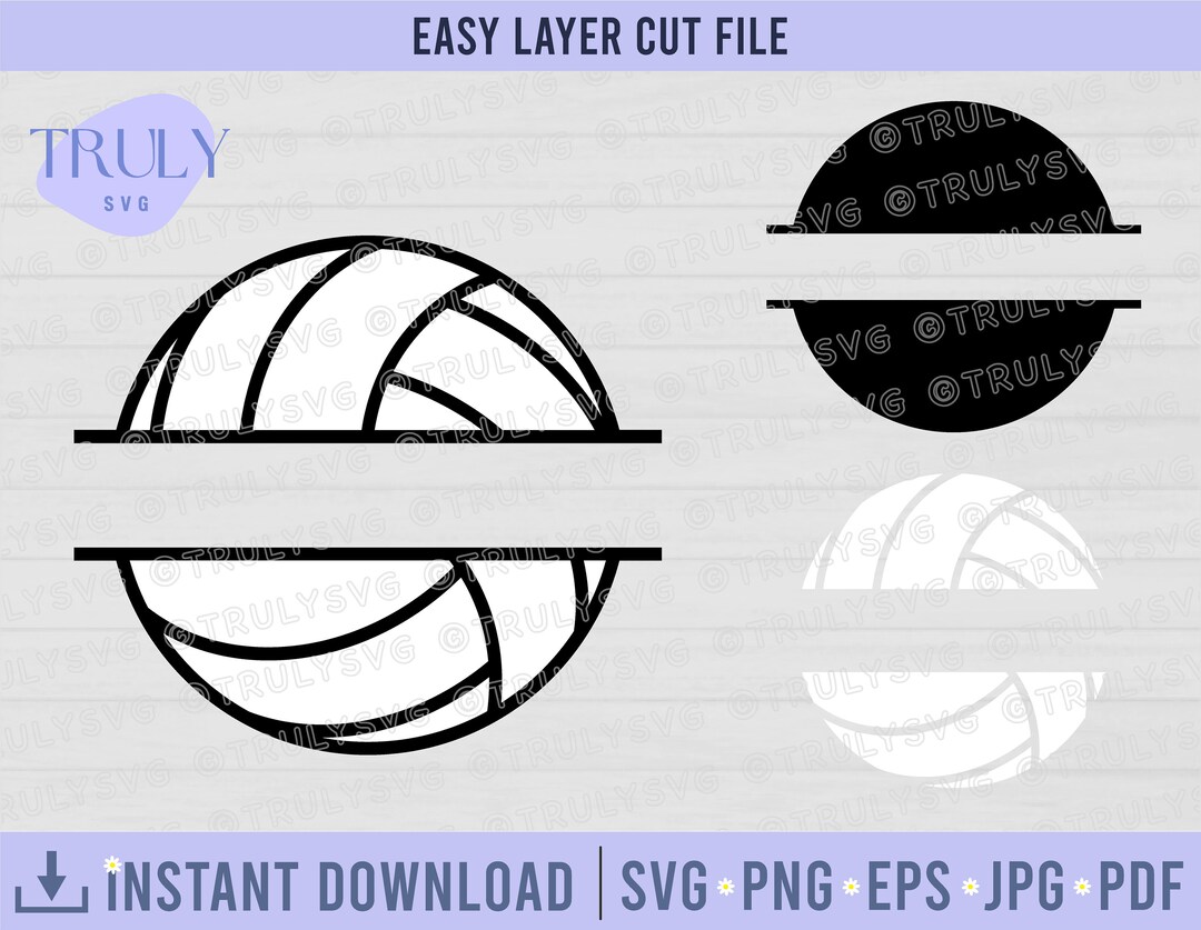 Volleyball SVG, Volleyball Monogram SVG, Volleyball SVG Files ...