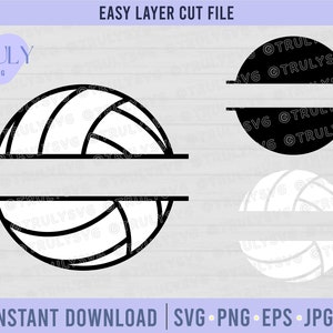 Volleyball SVG, Volleyball Monogram SVG, Volleyball SVG Files ...