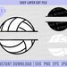 Volleyball SVG, Volleyball Monogram SVG, Volleyball SVG Files ...